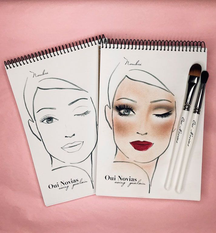 Face Chart - ¡Cuaderno Profesional con rostro en blanco para maquillajes!